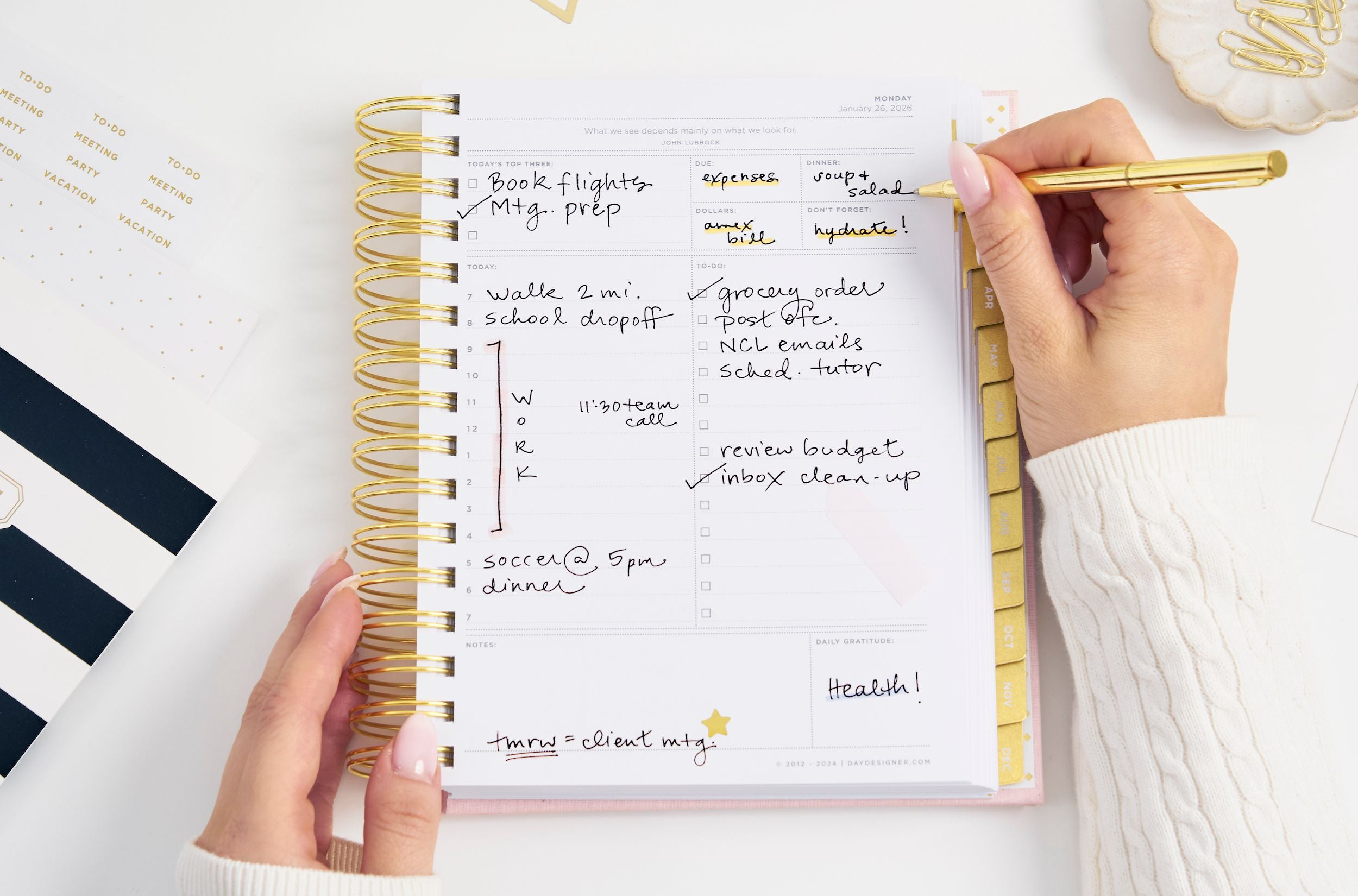 2026 Mini Daily Planner | Calendar Year | Day Designer